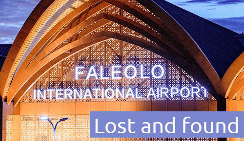 Lost and Found Airport Faleolo (APW) : lost items in Samoa Airport